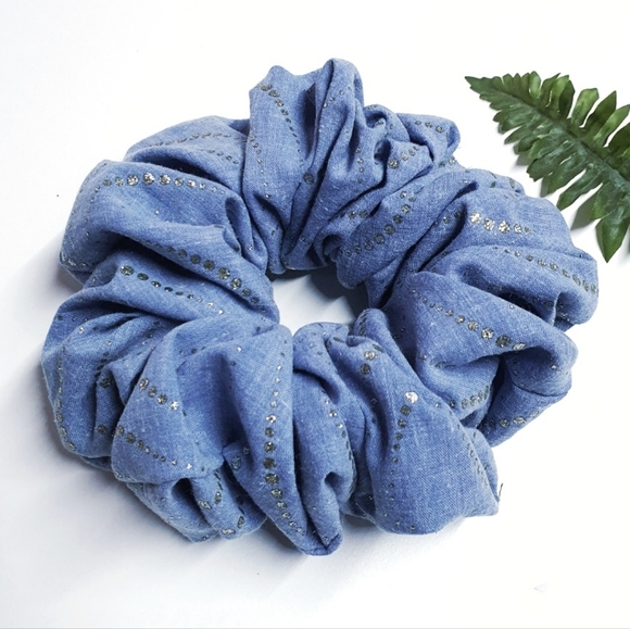 Gaviota | Accessories | 8 For 5 X Large Chambray Scrunchie | Poshmark